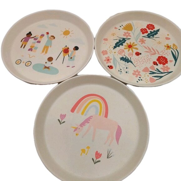 Target | Dining | Pillowfort Target Melamine Plate Beach Unicorn Floral ...